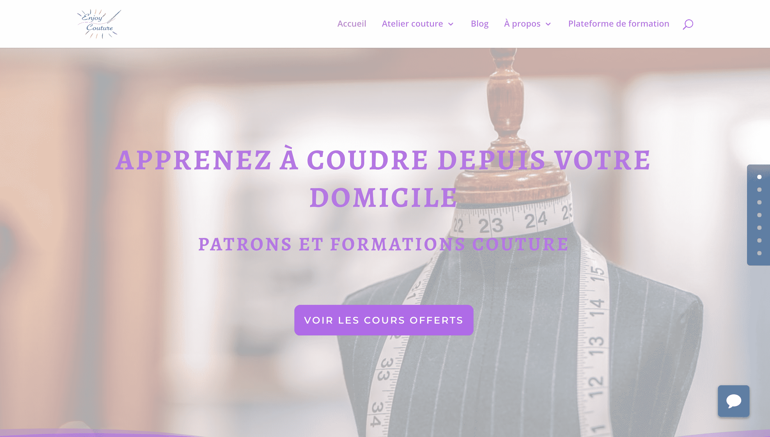 EnjoyCouture Tutoriels et formations en couture